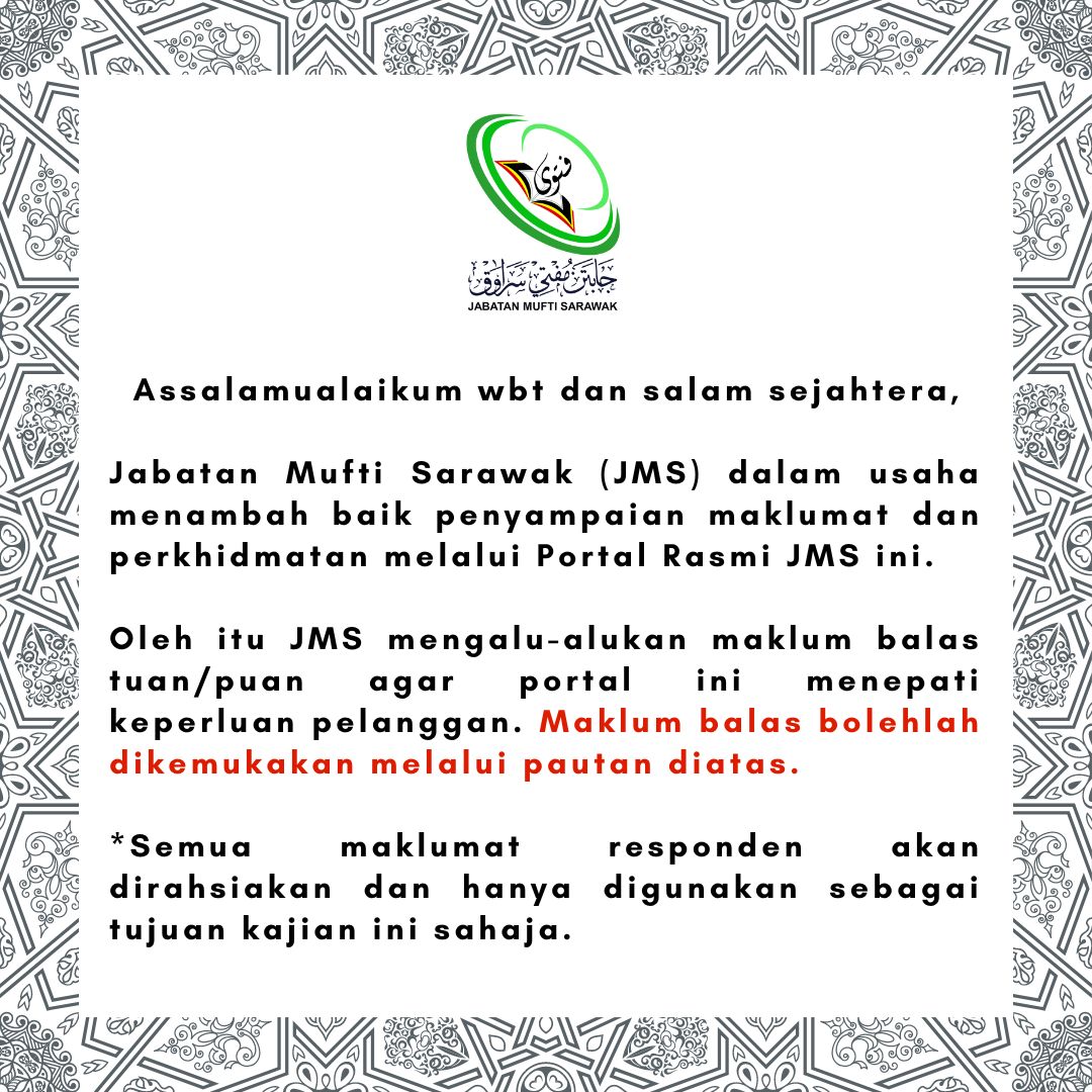 Laman Web Rasmi Jabatan Mufti Sarawak